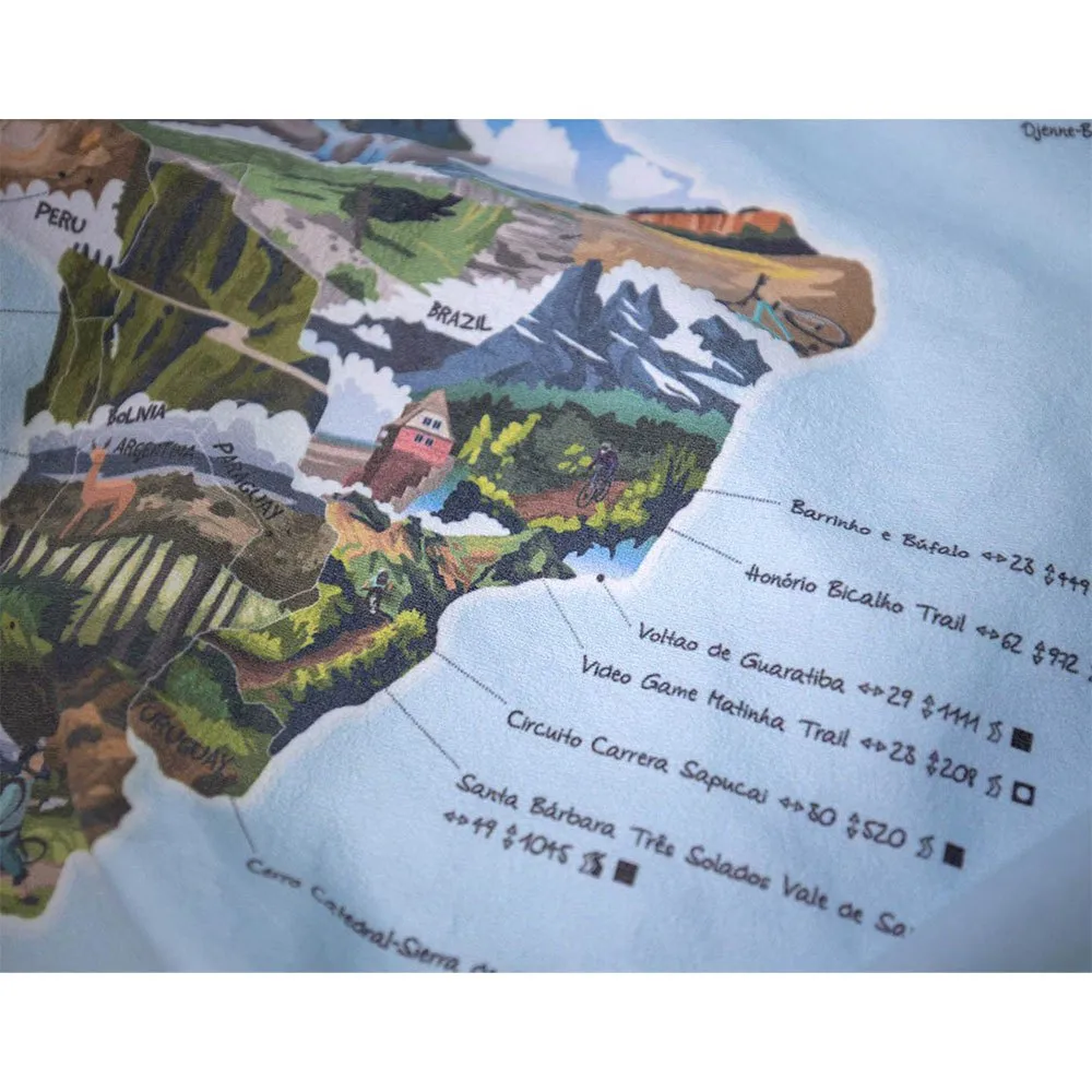 Awesome maps Mountain Bike Map Best Trails In The World towel ...