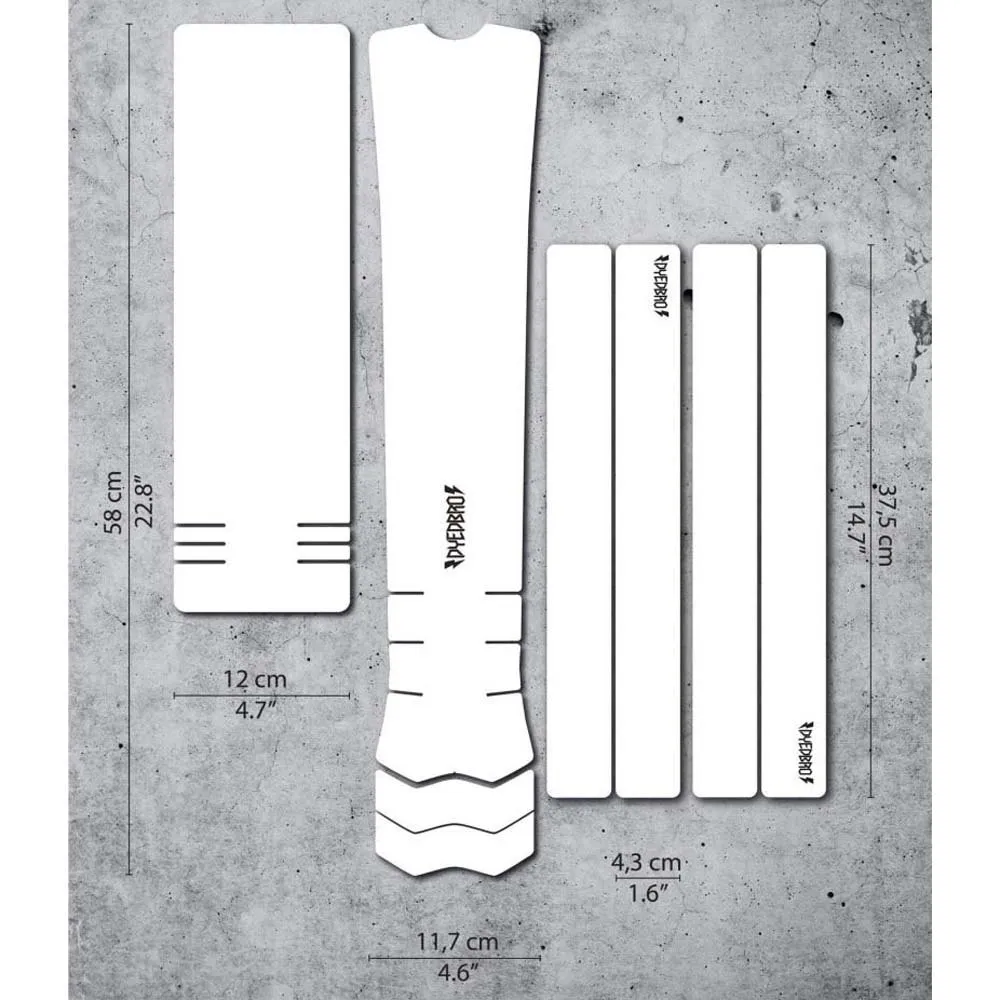 Dyedbro Clear E-Bike Frame Protection, White | Bikeinn