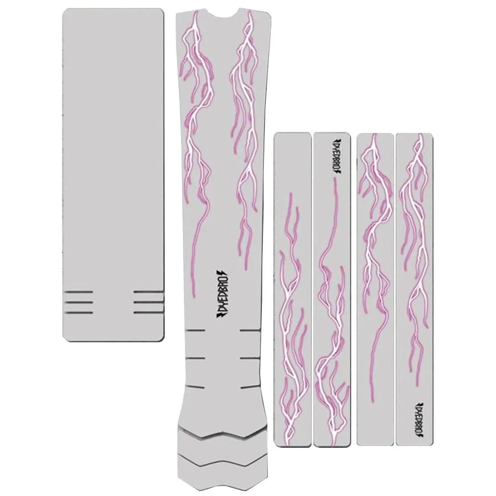 Dyedbro Lightning E-Bike Frame Protection, White | Bikeinn