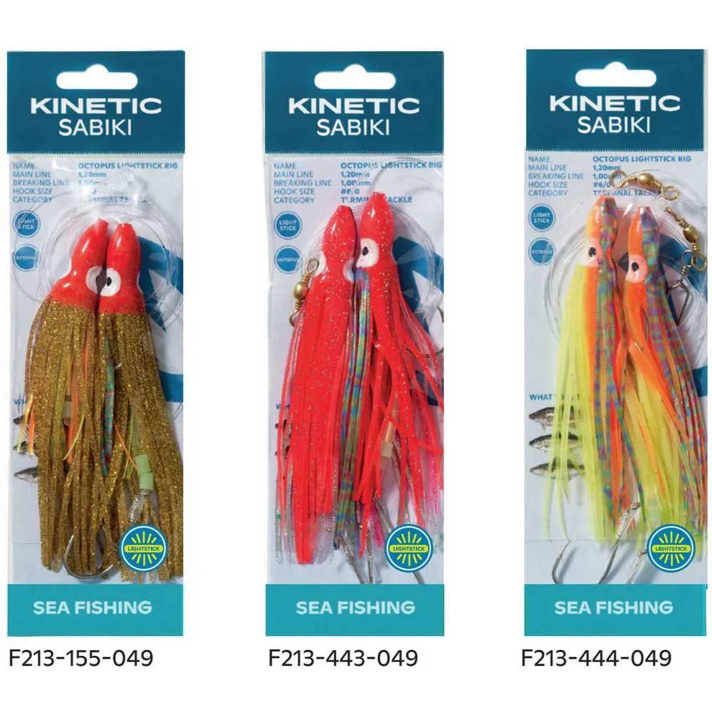 Kinetic Sabiki Octopus Lightstick Trolling Soft Lure | Waveinn