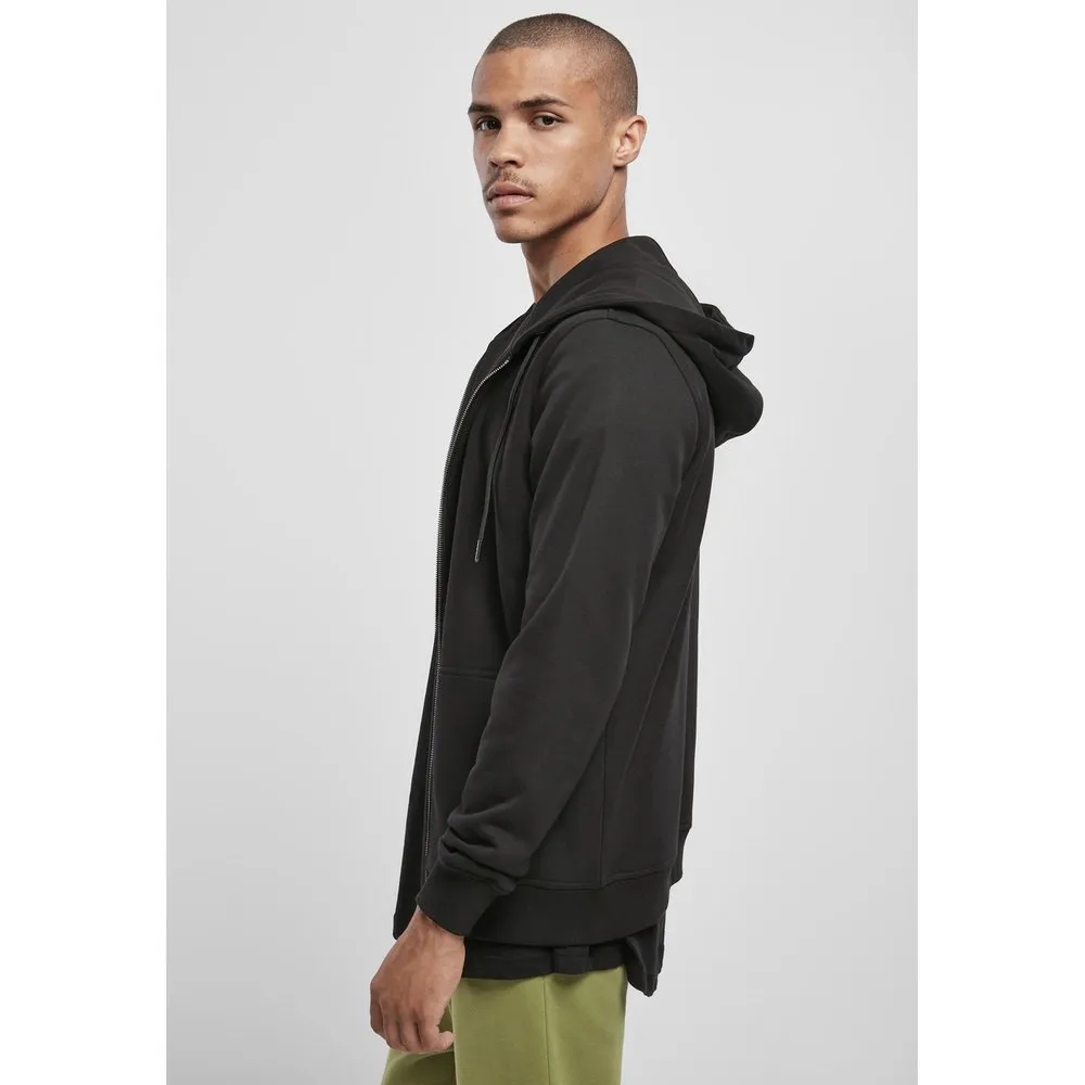 Urban classics Basic Terry Zip sweatshirt Blue | Dressinn