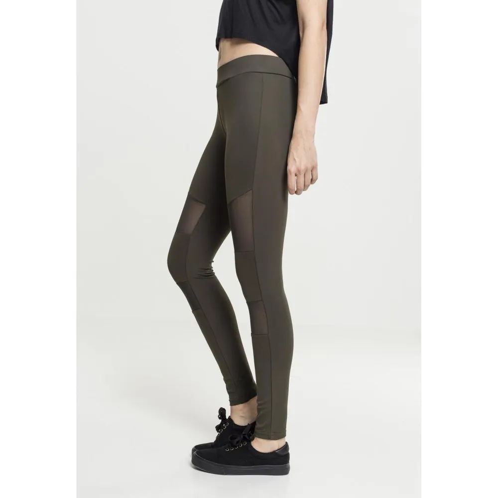 Urban classics Mesh leggings Green | Dressinn