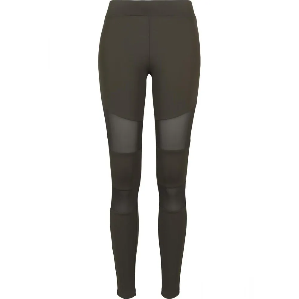 Urban classics Mesh leggings Green | Dressinn