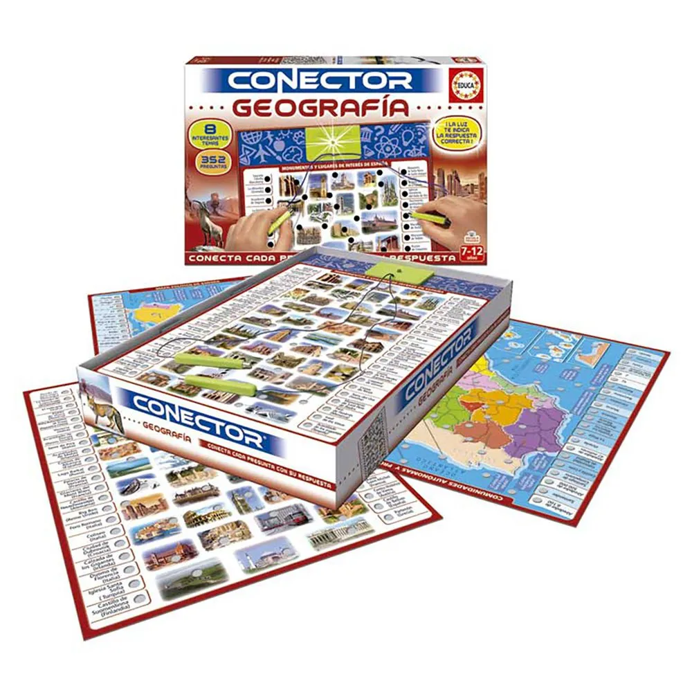 Educa borras Geography Connector Board Game Multicolor | Kidinn