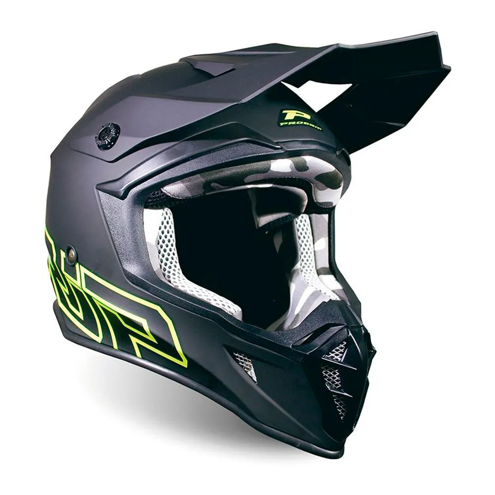 Progrip 3180-322 off-road helmet Black | Motardinn