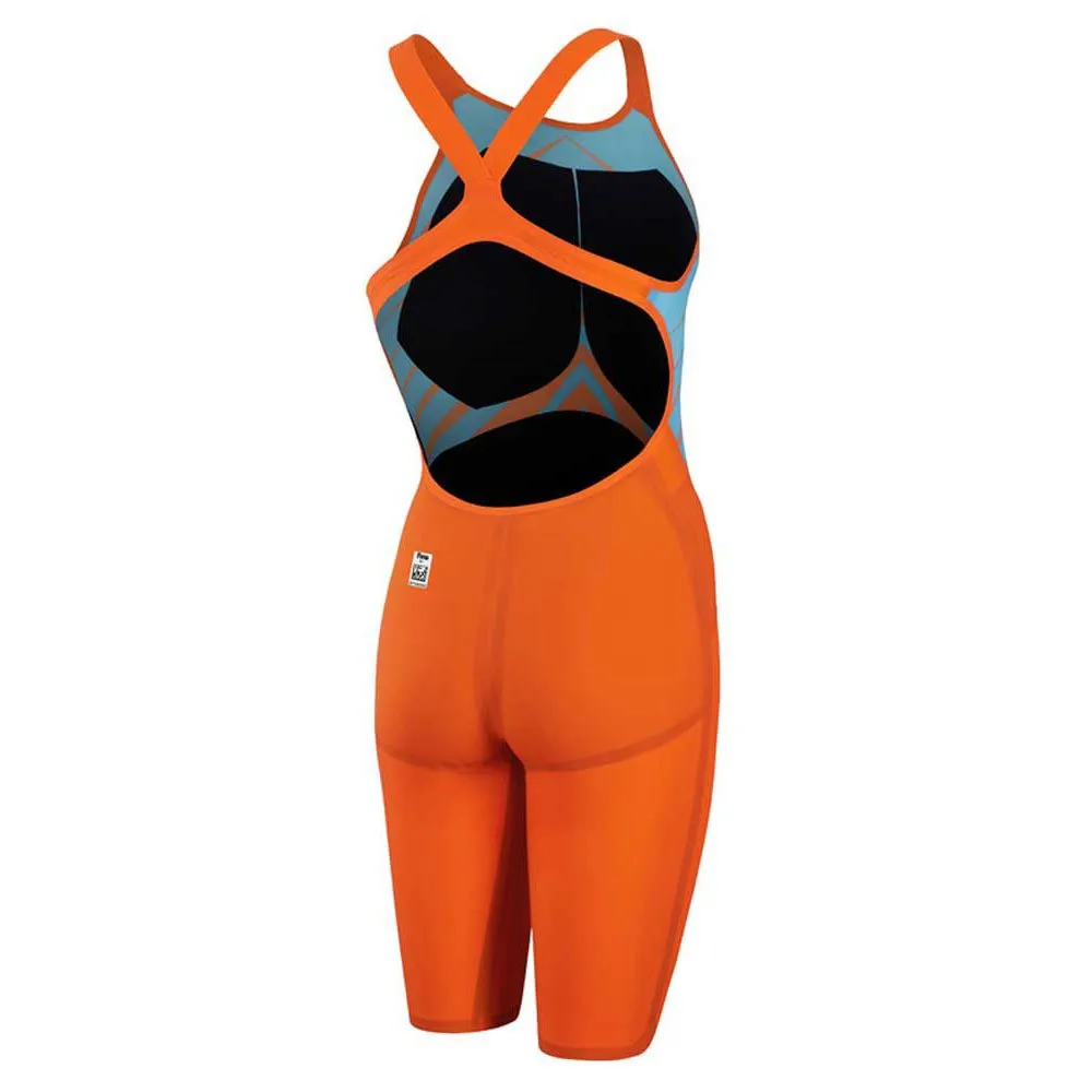 Speedo Fastskin LZR Pure Valor Open Back Competition Swimsuit Orange ...