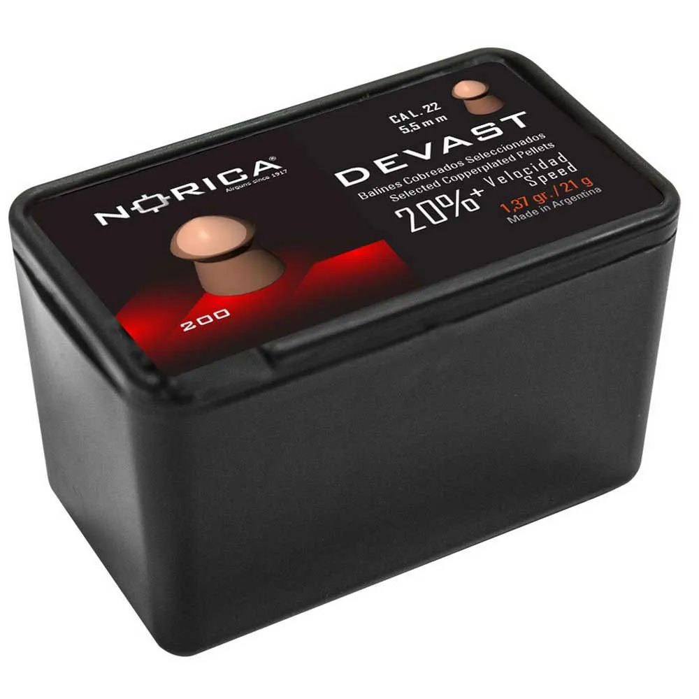 Norica Devast Pellets 200 units Black | Hunting