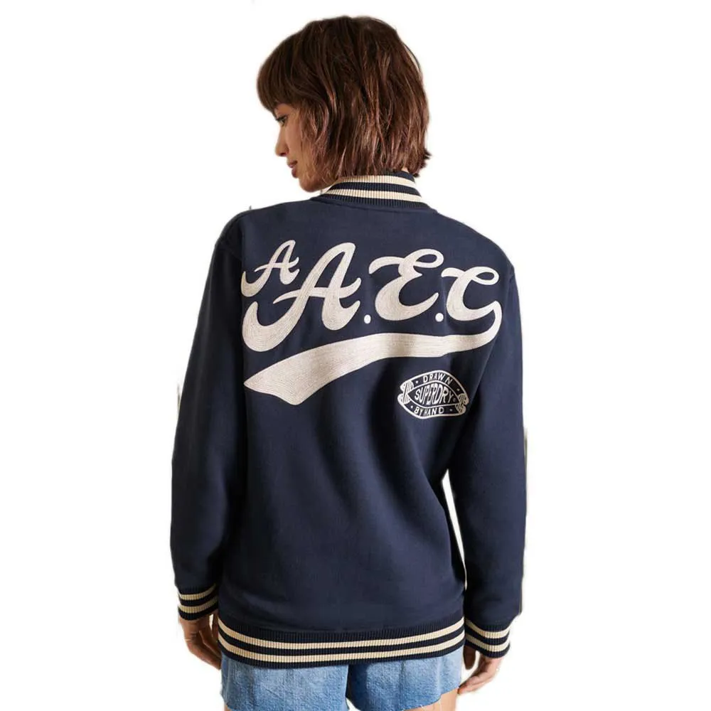 Superdry Vintage Oversize Bomber Jacket Blue | Dressinn