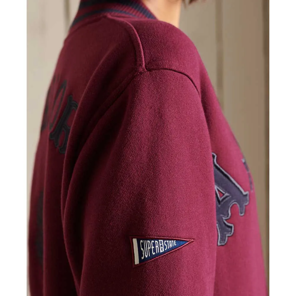 Superdry Vintage Oversize Bomber Jacket Red | Dressinn