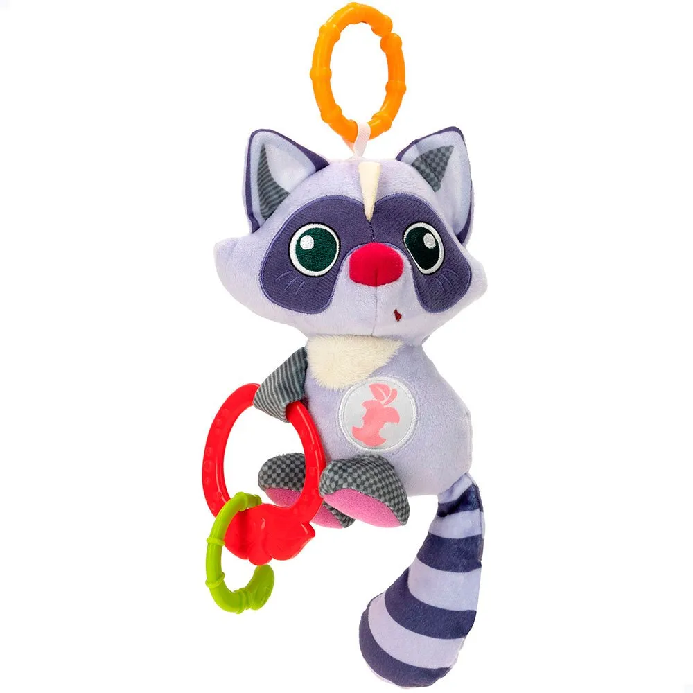 Winfun Raccoon Rattle Plush Multicolor | Kidinn