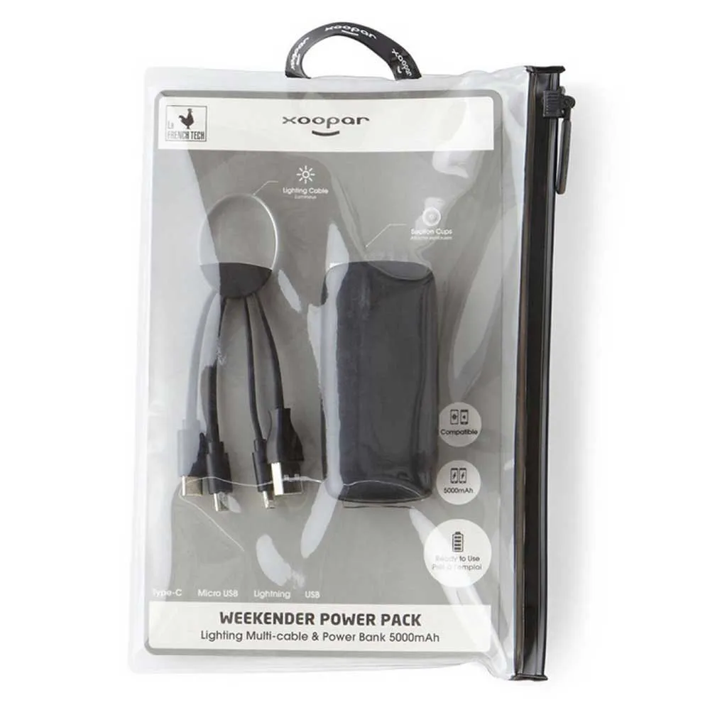 Xoopar Weekender 5000 mAh Power Bank Black | Techinn