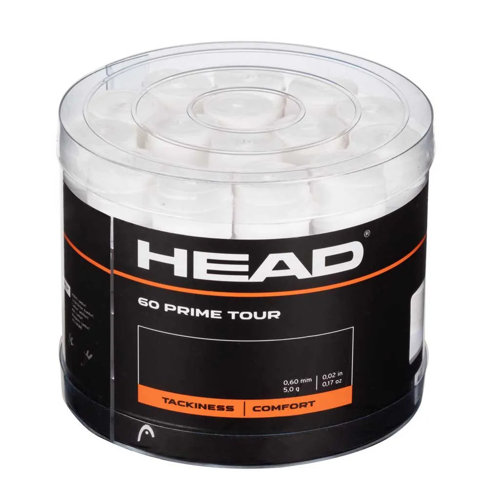 Head Prime Tour Tennis Overgrip 60 White | Smashinn