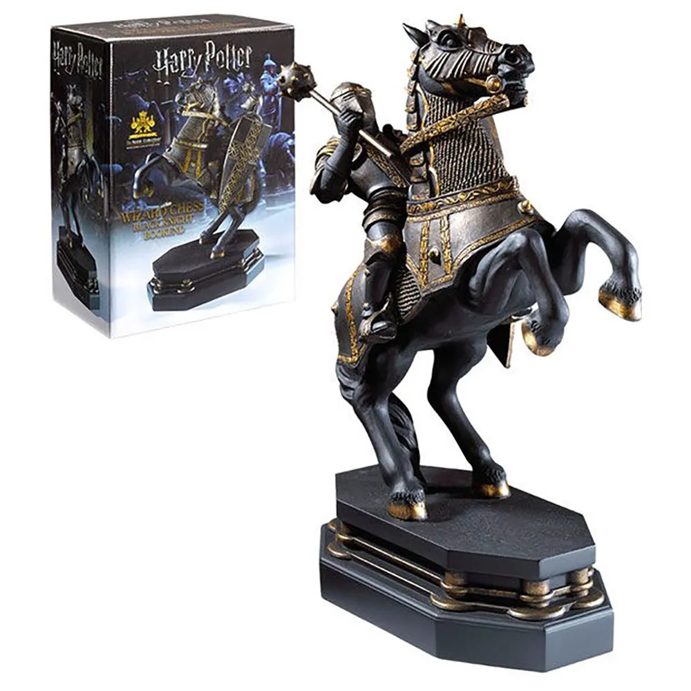 Noble collection Book Holder Chess Magicians Knight 20 cm Golden| Techinn