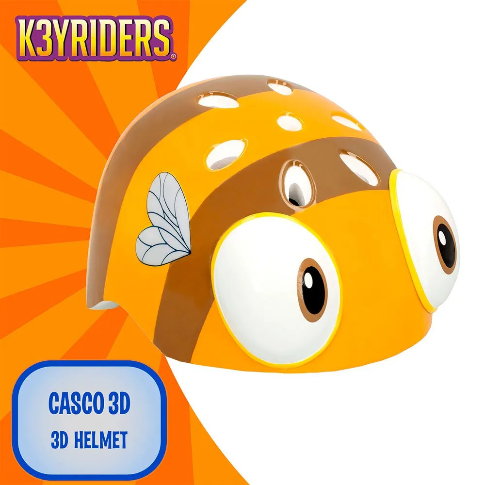 K3yriders 3D Bee junior helmet, Yellow | Bikeinn