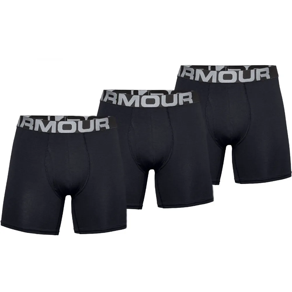 Under armour Charged Cotton 6´´ boxers 3 units Black | Trekkinn