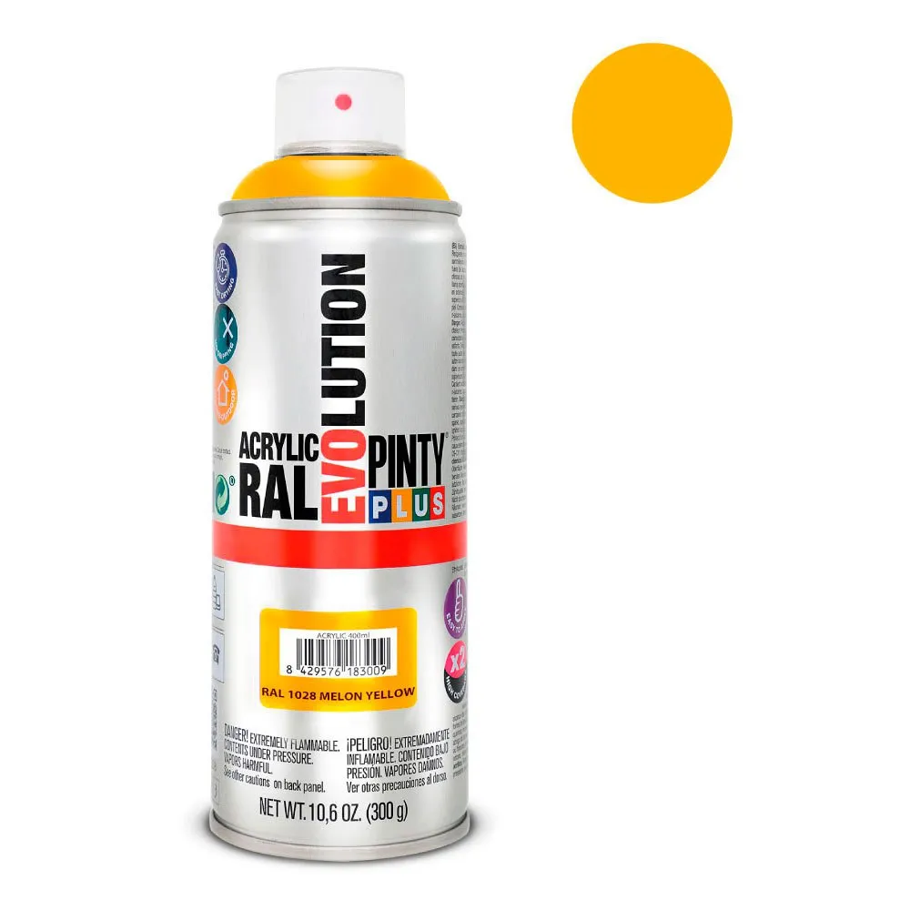 Pintyplus Evolution 520CC Ral 1028 Melon Yellow Spray Paint Orange ...