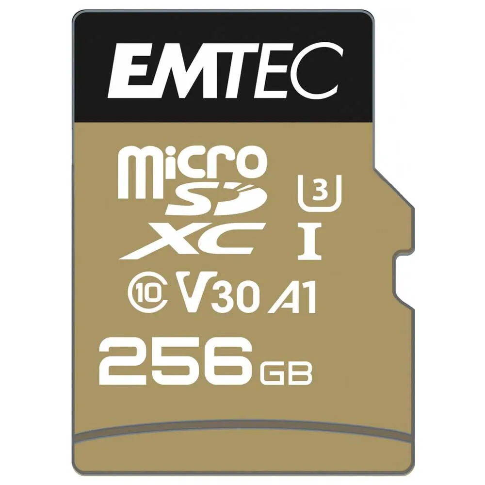 Emtec Micro SD 256GB Speedin Pro memory card Golden | Techinn