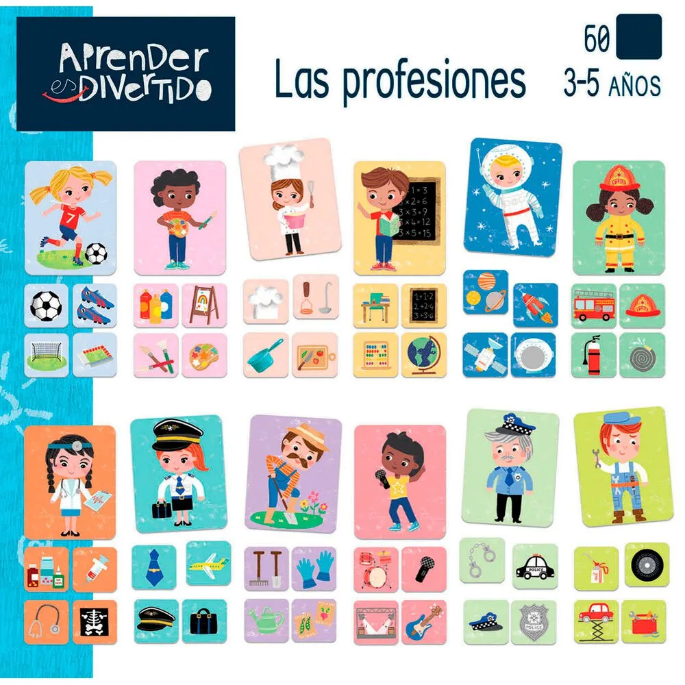 Educa borras Las Profesiones Tables Board Game | Kidinn