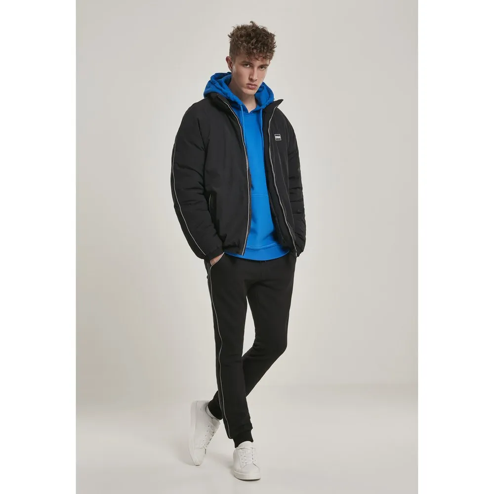 Urban classics Reflective Piping jacket Black | Dressinn