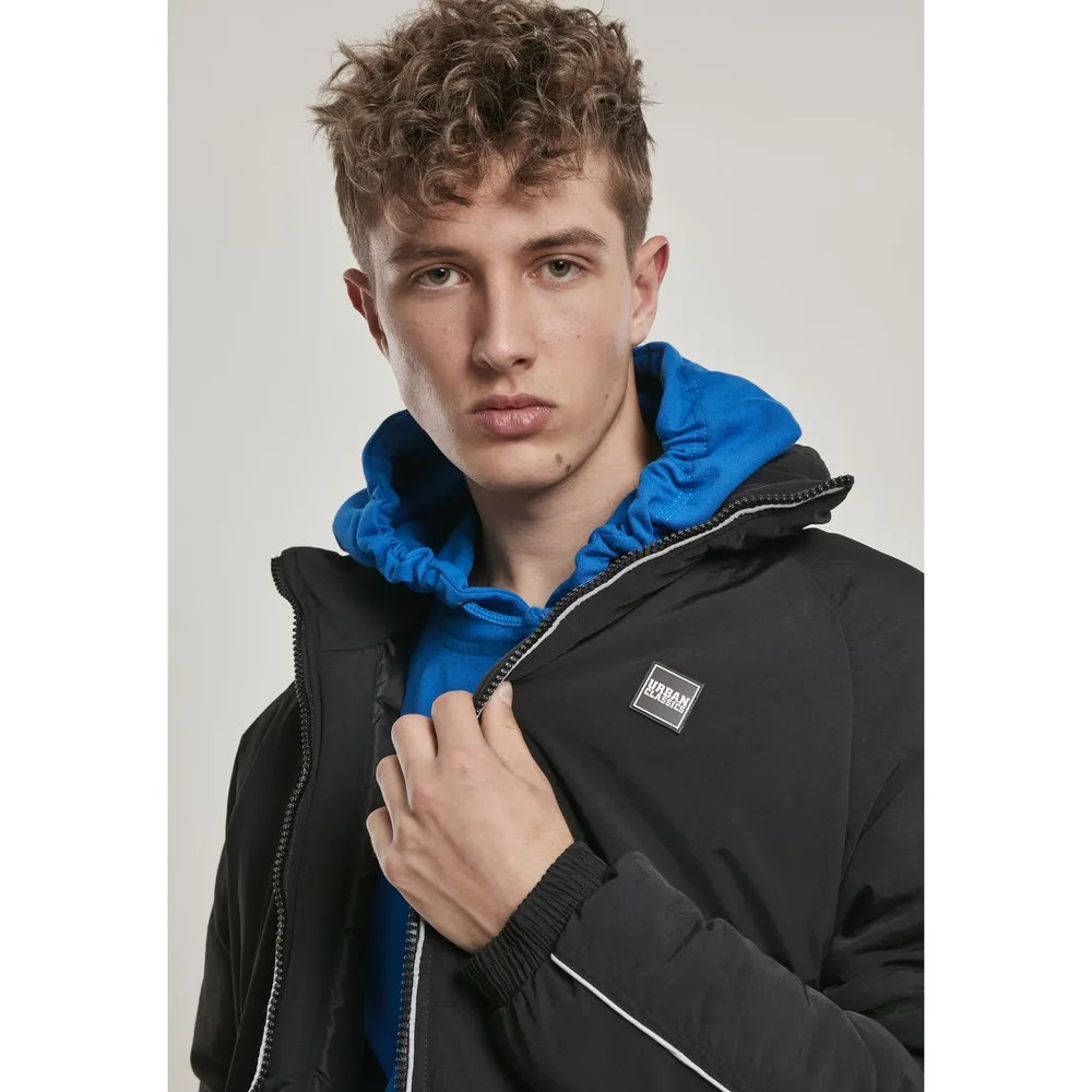 Urban classics Reflective Piping jacket Black | Dressinn