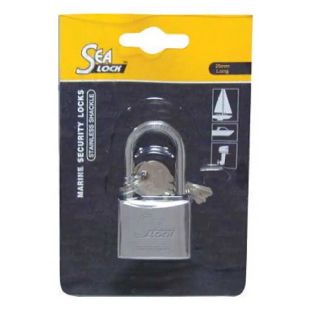 Sealock Marine Padlock Long Shackle Silver | Waveinn