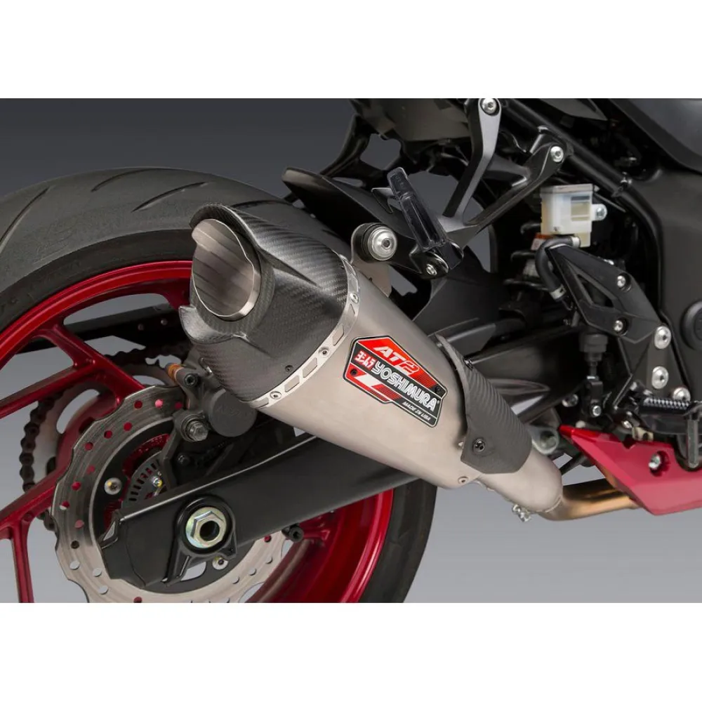 Yoshimura usa AT2 GSXS 750 17-21 Stainless Steel&Carbon not homologated ...