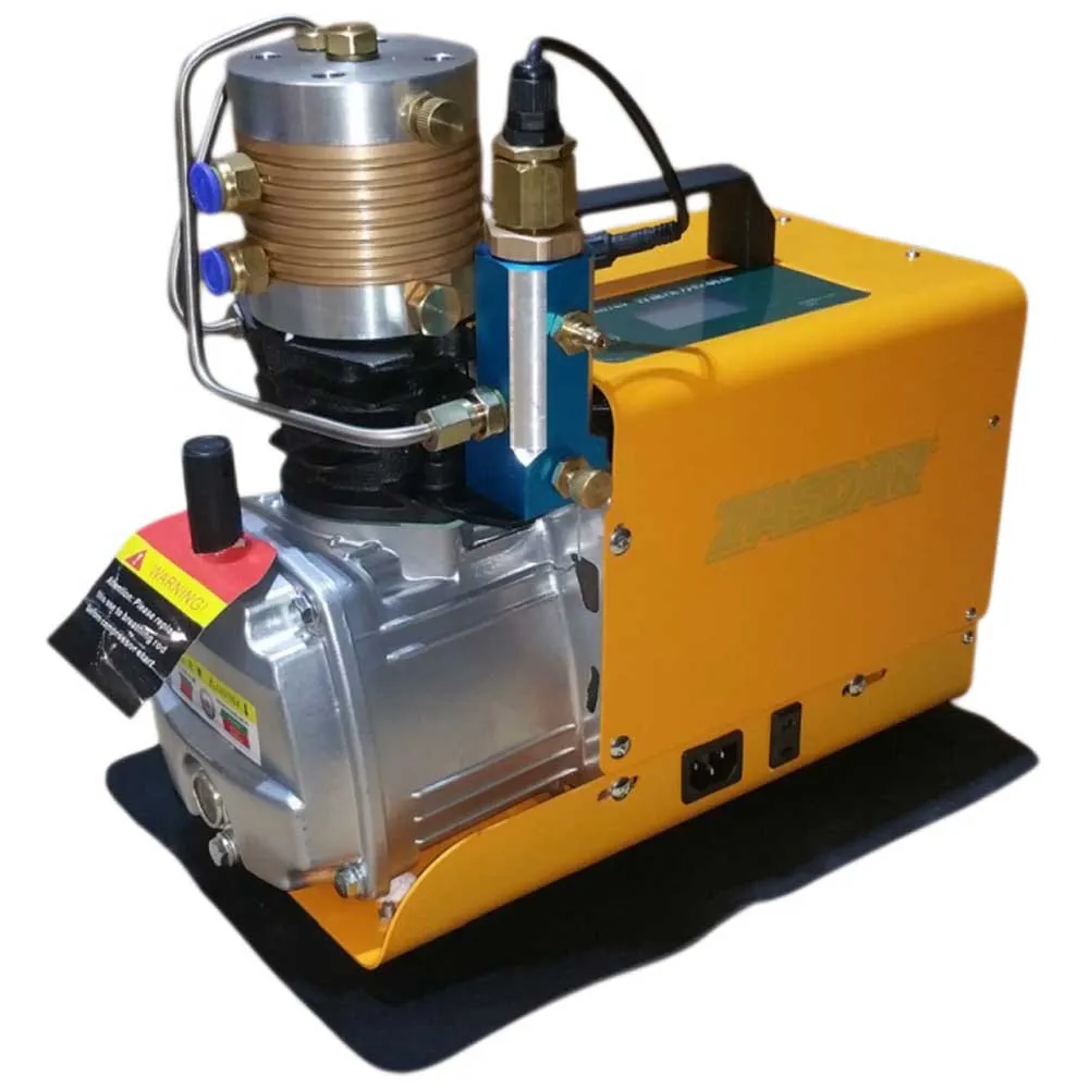 Zasdar PCP 110/220v 300 Bar Digitaler Kompressor Gelb | Jagd