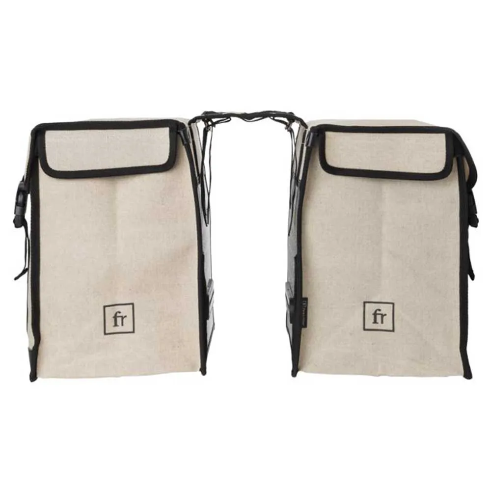 Fastrider Canvas Basics MIK Double Jute/Co 56L Panniers, Beige | Bikeinn