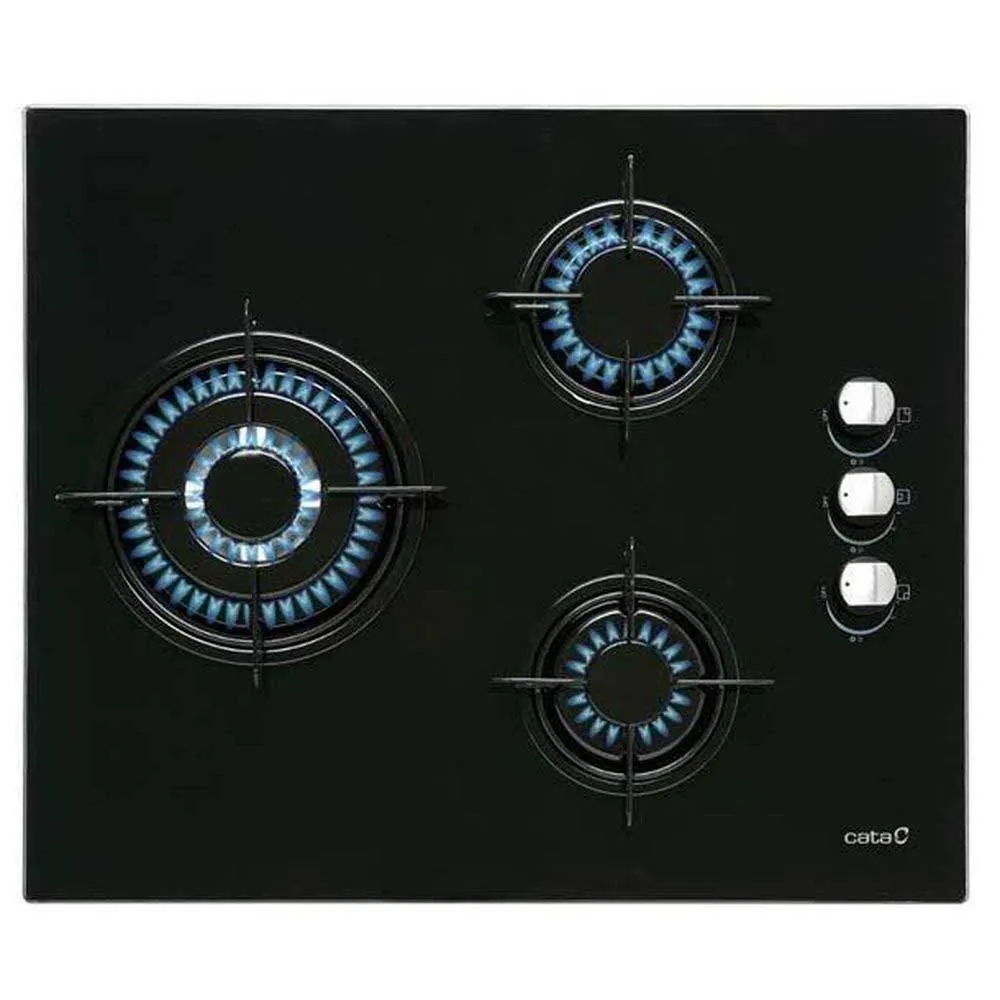 Cata CIB 6021 BK Gas Hob 59 cm 3 burners | Techinn