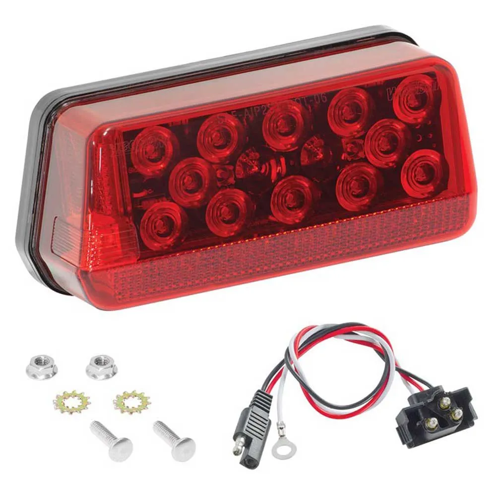 Wesbar LED Trailer Light Wrap Around Left Curbside 7 Function Red| Waveinn