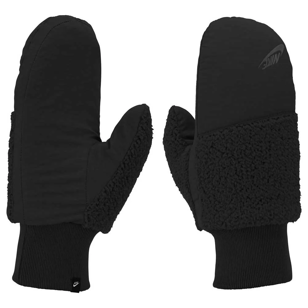 Nike Sherpa Mittens Black | Runnerinn