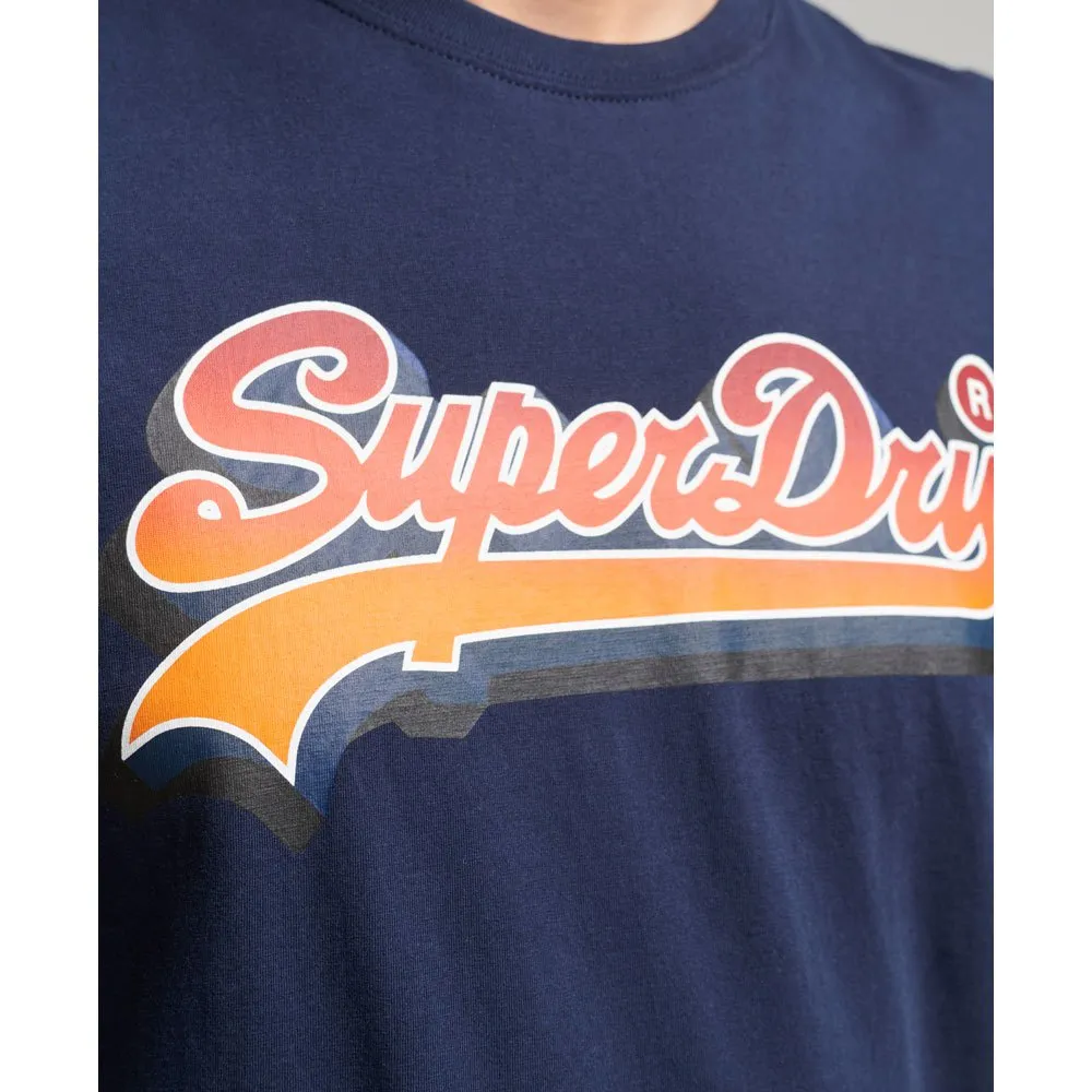 Superdry Vintage Vl Seasonal Mw T-shirt Blue | Dressinn