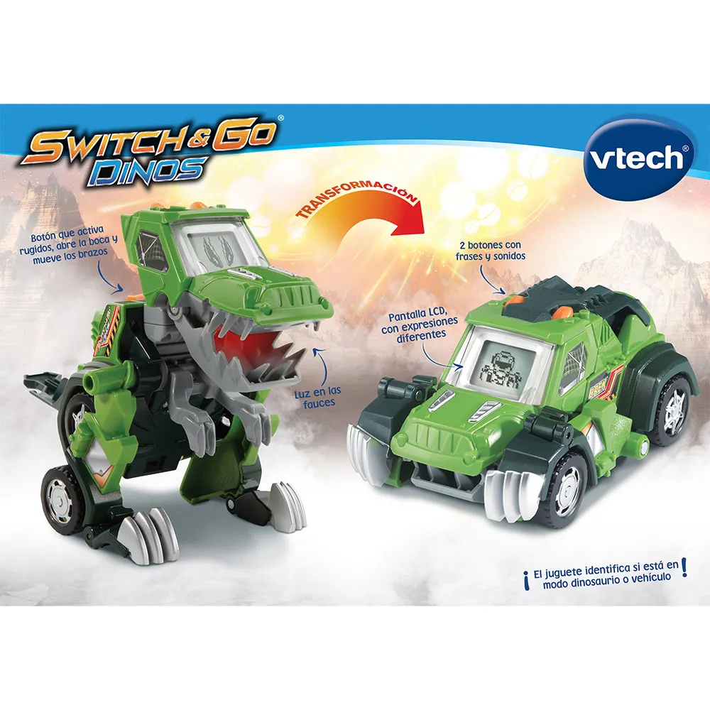 Vtech Switch & Go Dinos Mud El T-Rex Off-Road Multicolor | Kidinn
