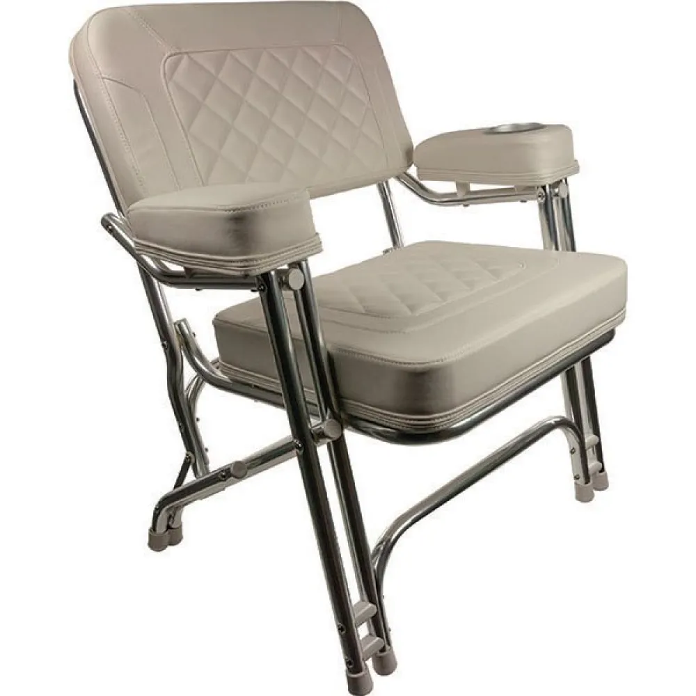 Springfield marine Premium Deck Chair White | Waveinn
