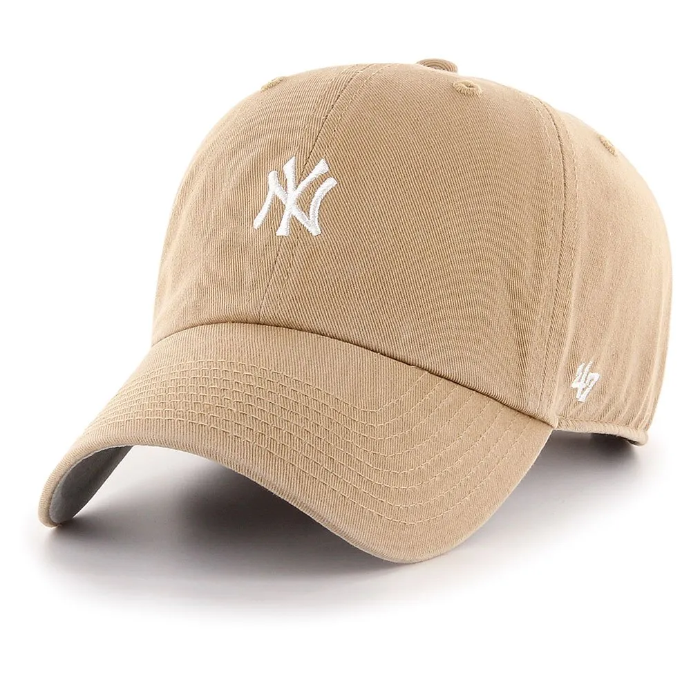 47 MLB New York Yankees Base Runner Clean Up Cap Beige | Dressinn