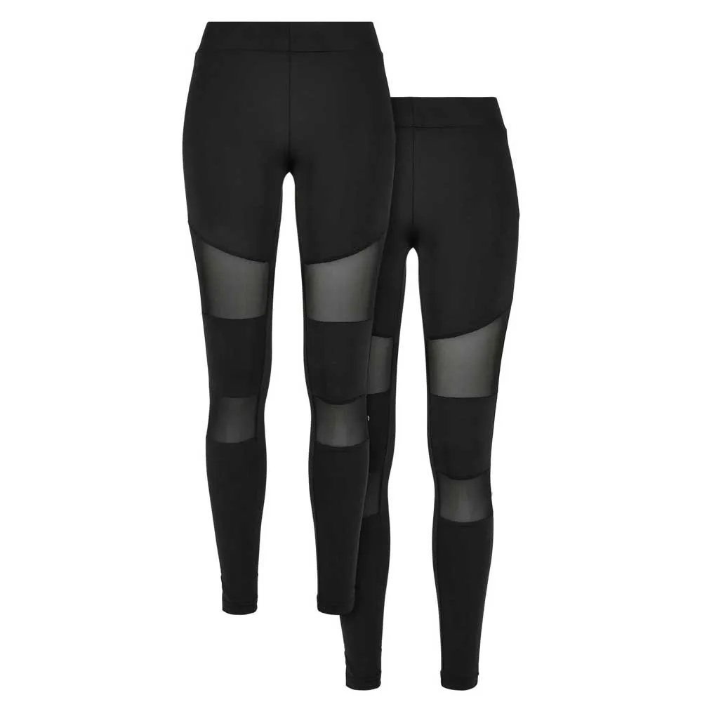 Urban classics Tech Mesh Leggings 2 Units Black | Dressinn