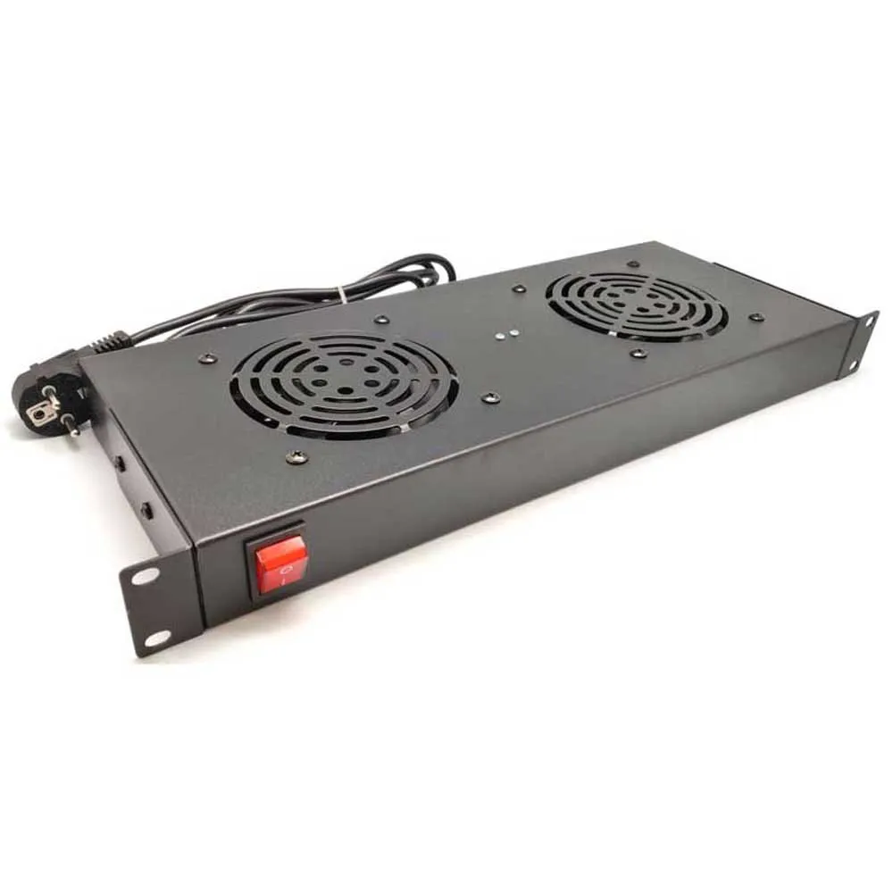 Euroconnex 0021 1U 19´´ Rack Mounted Fan Tray Black | Techinn