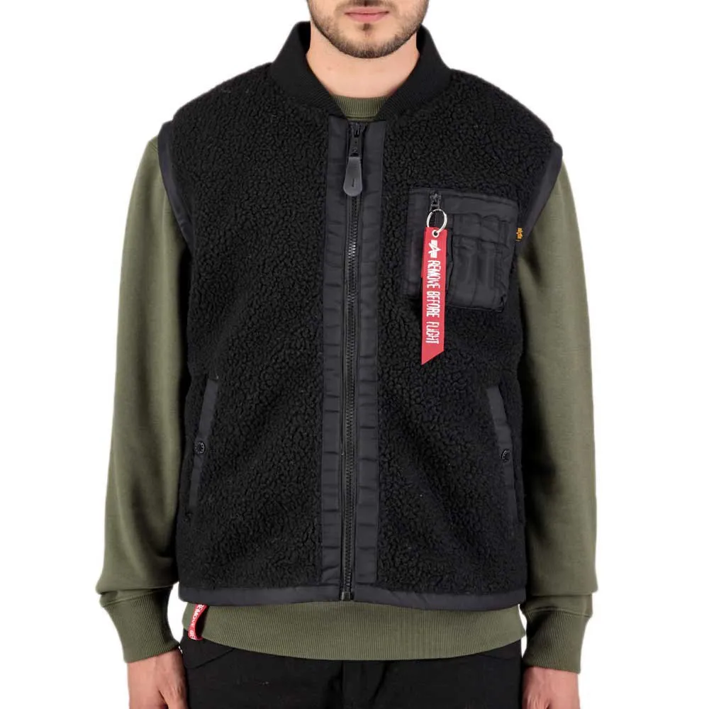 Alpha industries Chaleco Teddy Negro | Dressinn