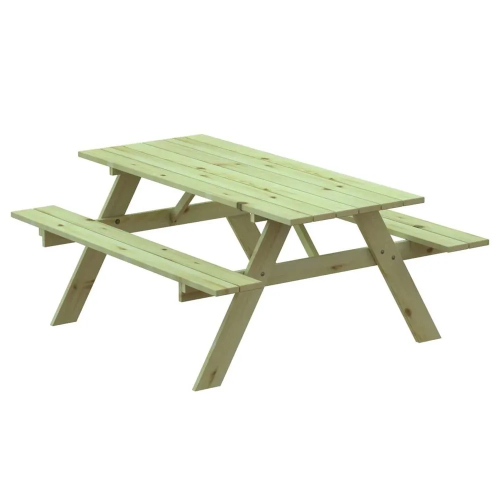 Gardiun Solid Picnic Table Brown | Trekkinn
