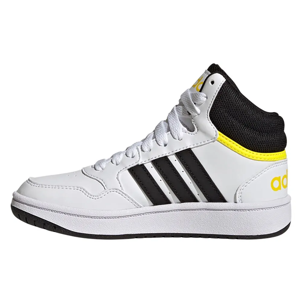 adidas Hoops Mid 3.0 Basketball Shoes Kids White | Goalinn