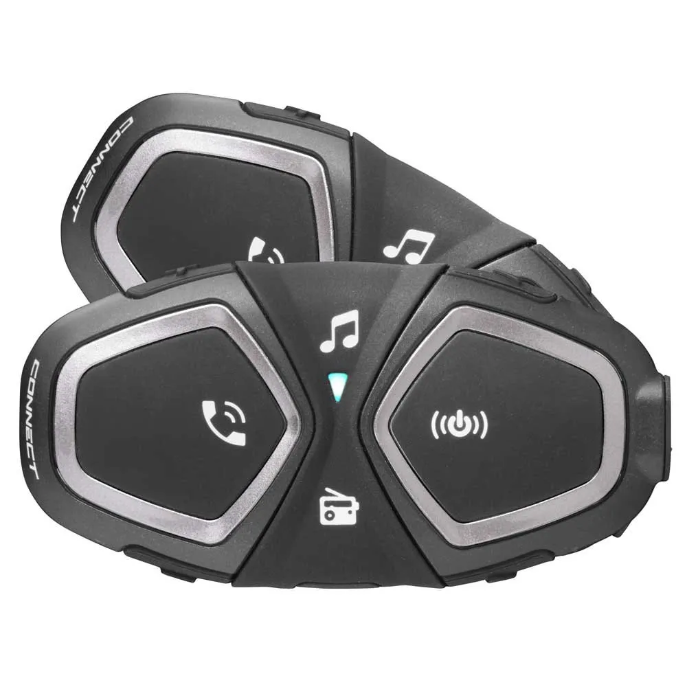 Interphone cellularline CONNECT Intercom 2 Units Black| Motardinn