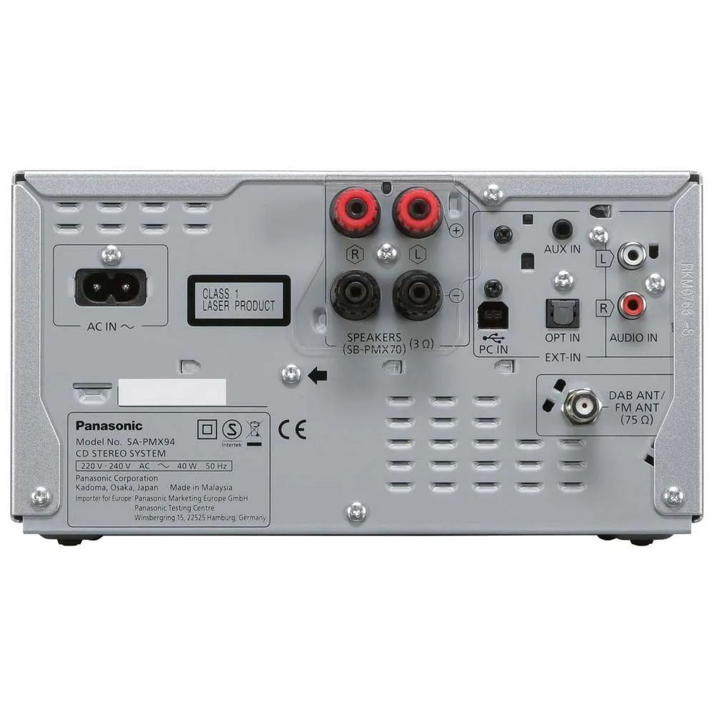 Panasonic SC-PMX94EG-S Micro Hi-Fi Black | Techinn