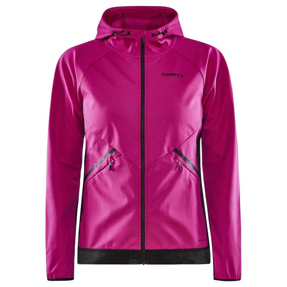 Craft Glide Hood softshell jacket Pink | Snowinn