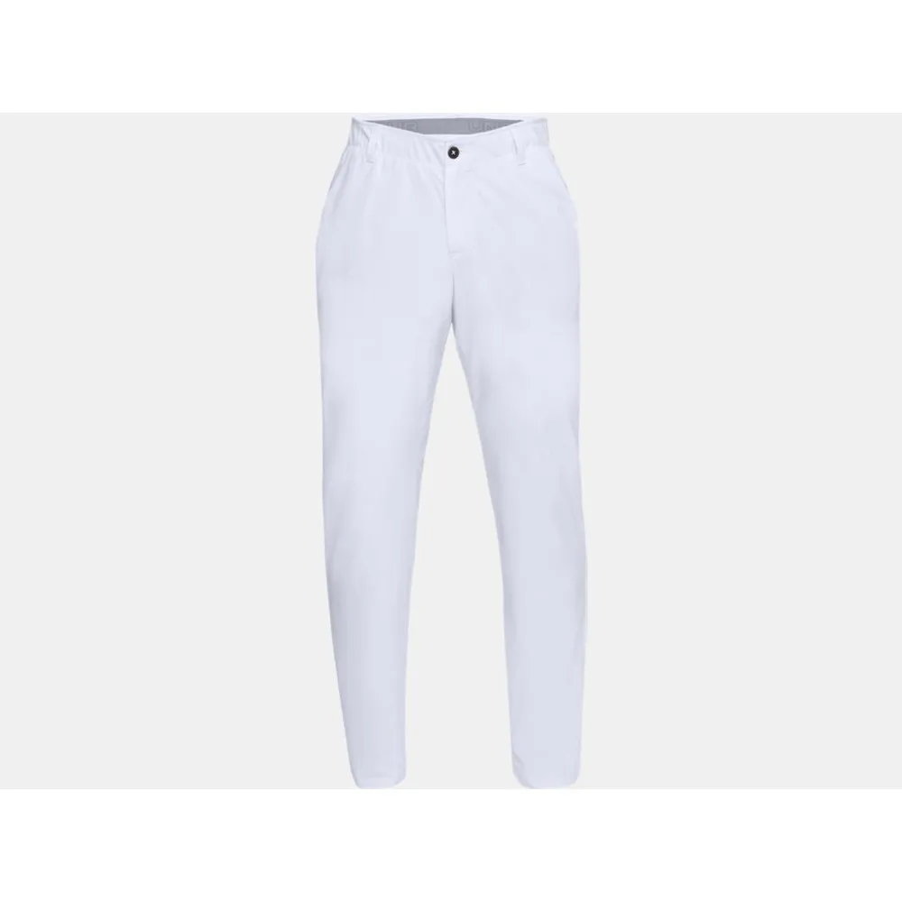 Under armour Pantalon Microthread Tapered Blanc | Runnerinn