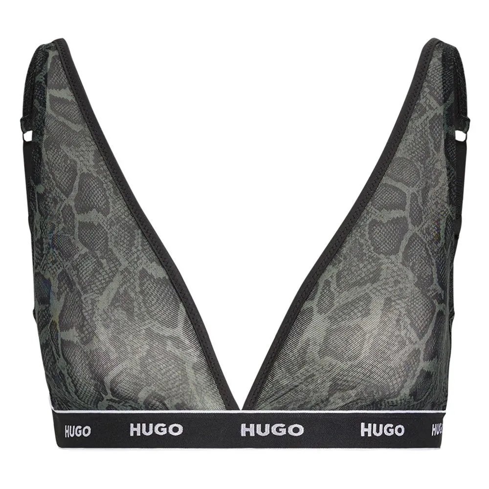 HUGO Triangle Python Bra Green | Dressinn