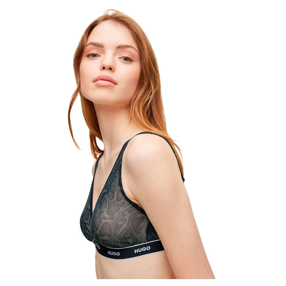 HUGO Triangle Python Bra Green | Dressinn