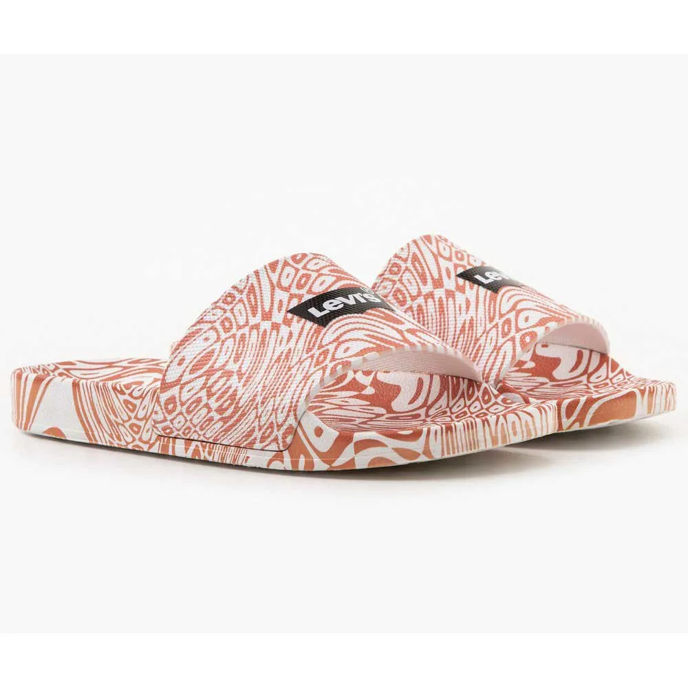 Levi´s ® June Stamp Slides Orange | Dressinn