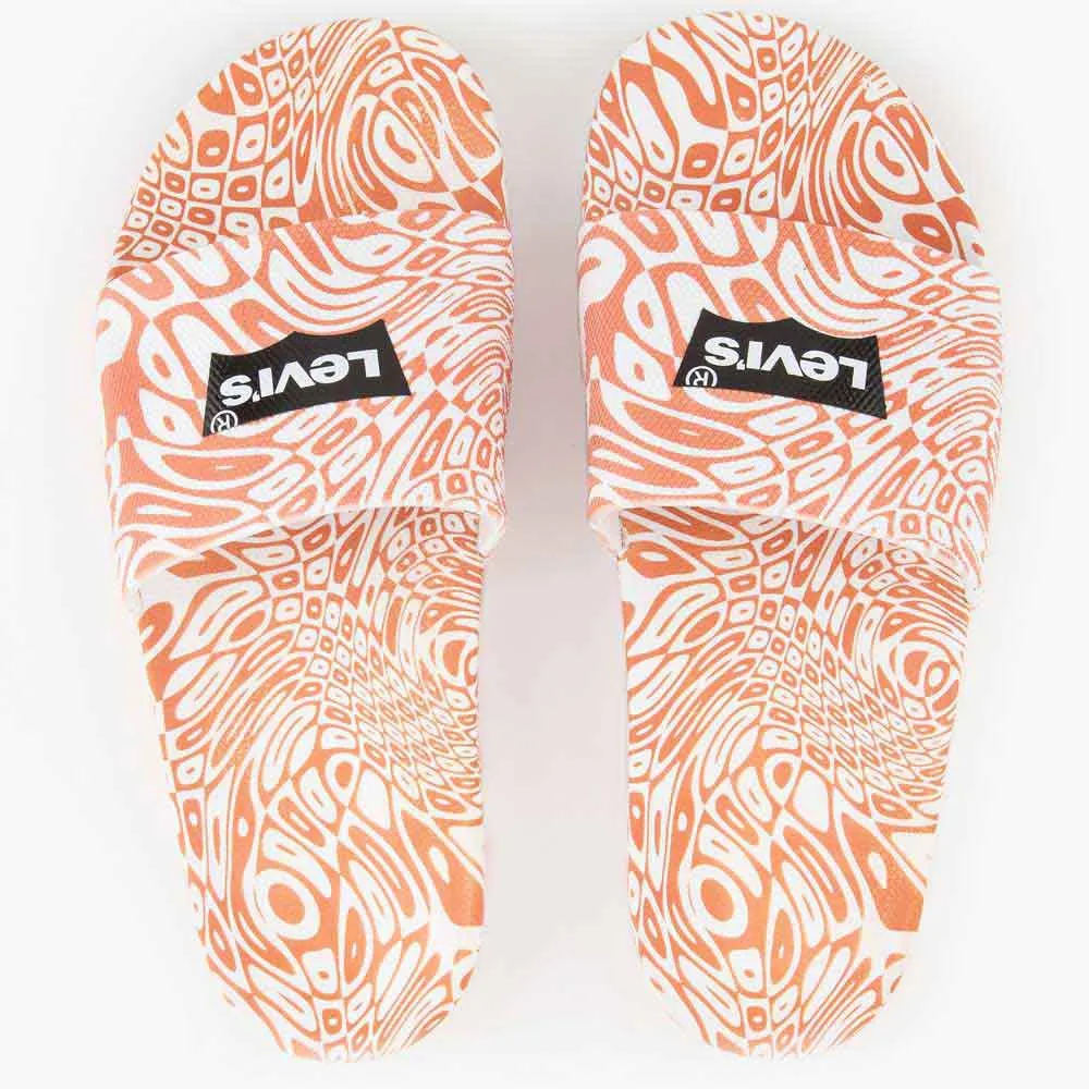 Levi´s ® June Stamp Slides Orange | Dressinn