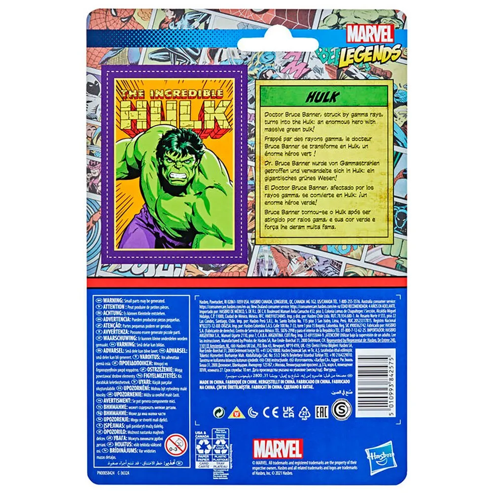 Marvel Hulk Retro 9.5 cm Multicolor | Techinn