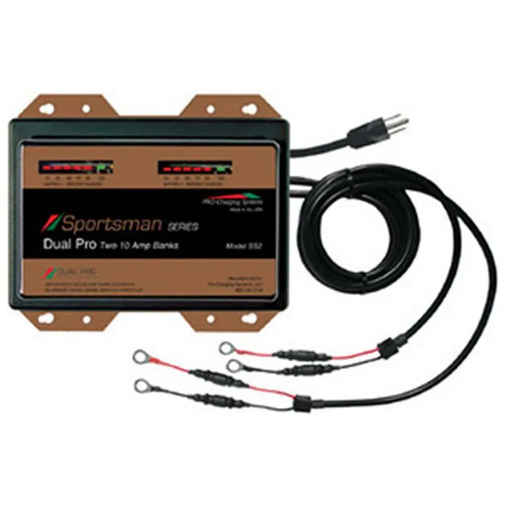 Dual pro Sportsman Series Battery Charger 20A Black | Waveinn